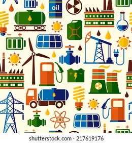 Energy Sources Vector Illustration Collectioninfographic Other Stock ...