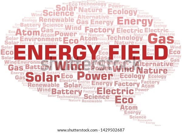 Energy Field Word Cloud Wordcloud Made Stock Vector (Royalty Free ...