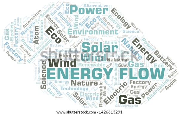 Energy Flow Word Cloud Wordcloud Made Stock Vector (Royalty Free ...