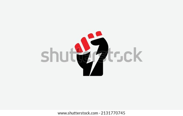 Energy Hand Vector Logo Design Stock Vector (Royalty Free) 2131770745 ...