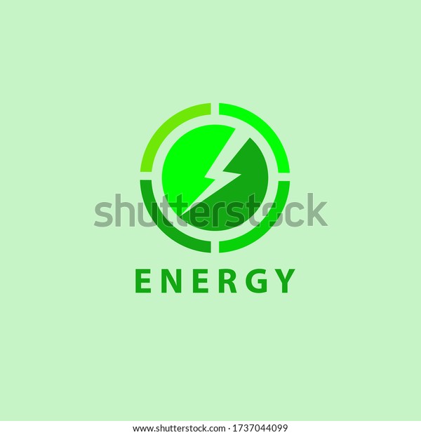 Energy Icons Lightning Circle Shapes Energy Stock Vector (Royalty Free ...