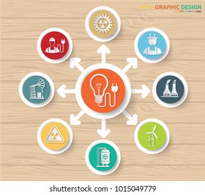 Energy Concept Timeline Infographic Template Design Stock Vector ...