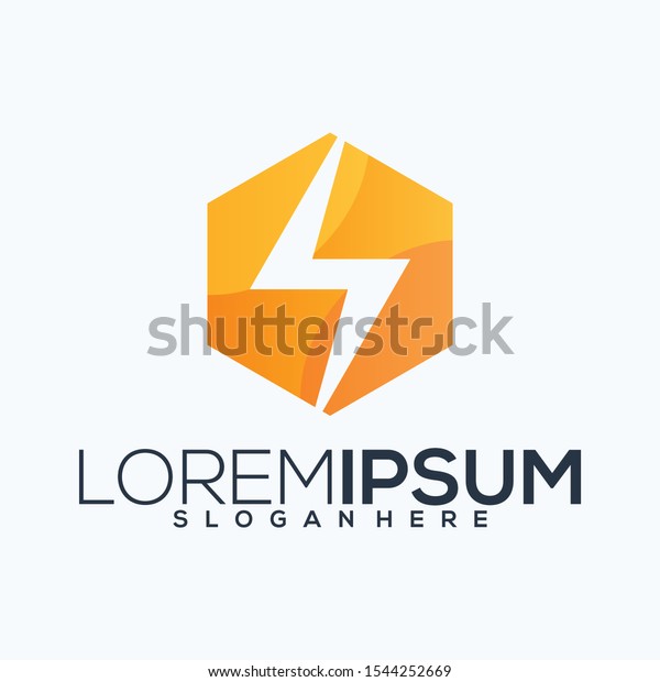 Energy Logo Design Vector Awesome Stock Vector (Royalty Free ...