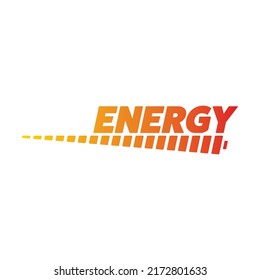 Energy Logo Yellow Red Gradient Energy Stock Vector (Royalty Free ...