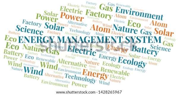Energy Management System Word Cloud Wordcloud Stock Vector (Royalty ...