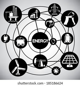 Energy Network Info Graphic Stock Vector (Royalty Free) 185186624 ...