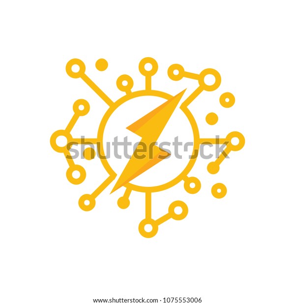 Energy Network Logo Icon Design Stock Vector (Royalty Free) 1075553006