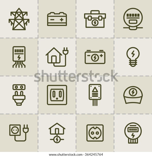 Energy Pictogram 스톡 벡터(로열티 프리) 364245764