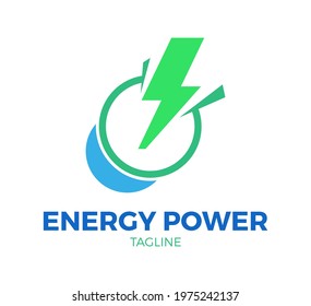 Energy Power Vector Logo Template Design Stock Vector (Royalty Free ...