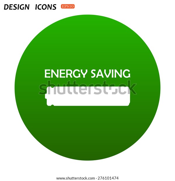 Energy Saving Battery Icon Vector Design Stock Vector (Royalty Free ...