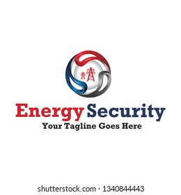 Energy Security Logo Stock Vector (Royalty Free) 1340844443
