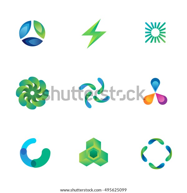Energy Symbols 스톡 벡터(로열티 프리) 495625099 | Shutterstock