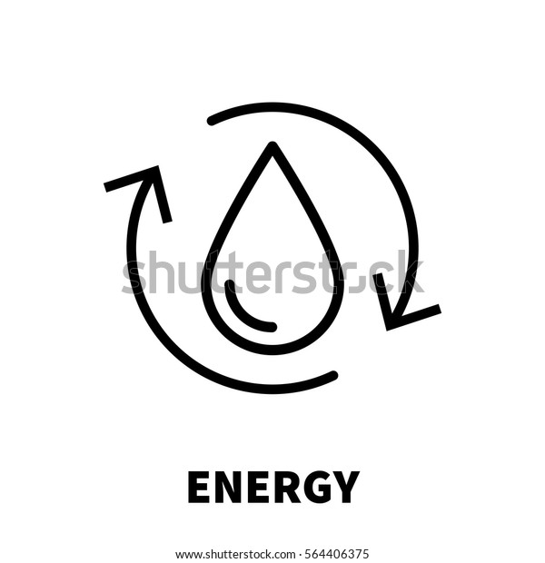 Energy Thinking Icon Logo Modern Line Stock Vector (Royalty Free ...