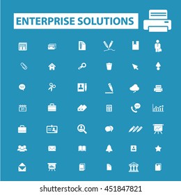 Enerprise Solutions Icons Stock Vector (Royalty Free) 451847821 ...
