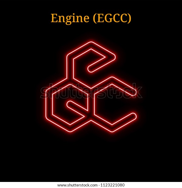 Engine Egcc Cryptocurrency Symbol Vector Illustration Stock Vector ...