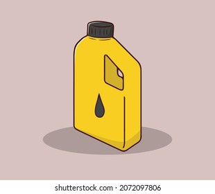 Engine Oil Bottle Hand Drawing Illustration Stock Vector (Royalty Free ...