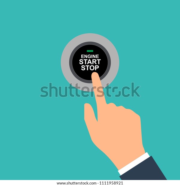 Engine Starting Stopping System Engine Start Stock Vector (Royalty Free ...