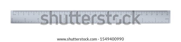 Engineer Architect Aluminium Drafting Ruler Imperial Stock Vector ...