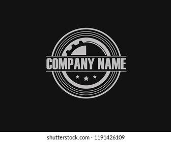 Engineer Badge Badge Logo Vintage Logo Stock Vector (Royalty Free ...