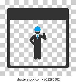 Engineer Calendar Page Icon Vector Illustration Stock Vector (Royalty ...