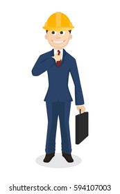 Engineer Cartoon Vector Stock Vector (Royalty Free) 594107003 ...