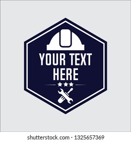 Engineer Emblem Logo Your Bussines Community Stock Vector (Royalty Free ...