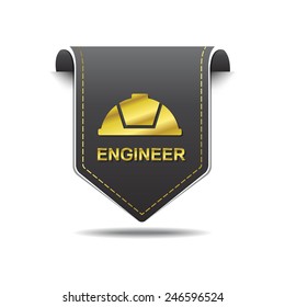 Engineer Golden Vector Icon Design Stock Vector (Royalty Free ...