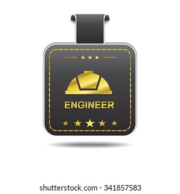 Engineer Golden Vector Icon Design Stock Vector (Royalty Free ...