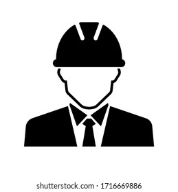 Engineer Flat Vector Pictogram Colored Engineer Stock Vector (Royalty ...
