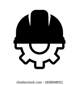 Engineer Icon Safety Helmet Editable Icon Stock Vector (Royalty Free ...