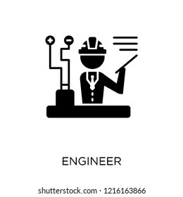 Engineer Icon Engineer Symbol Design Professions Stock Vector (Royalty ...