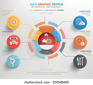 Engineer Industry Info Graphic Designclean Vector Stock Vector (Royalty ...