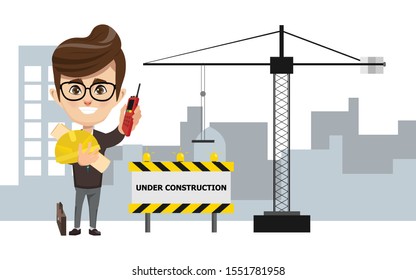 238 Construction worker animated Images, Stock Photos & Vectors ...