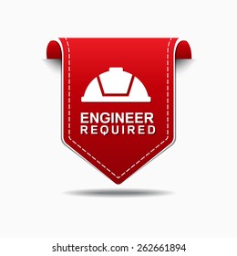 Engineer Red Vector Icon Design Stock Vector (Royalty Free) 262661894 ...
