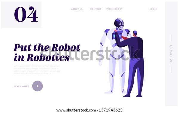 Engineer Scientists Male Character Programming Huge Stock Vector ... Engineer Scientists Male Character Programming Huge Stock Vector ...