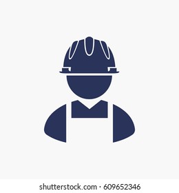 Engineer Silhouette Icon Meeting Flat Isolated Stock Vector (Royalty ...