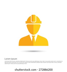 Engineer User Icon Pictogram Icon On Stock Vector (Royalty Free ...