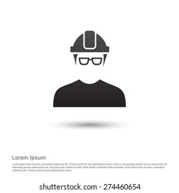Engineer User Icon Pictogram Icon On Stock Vector (Royalty Free ...