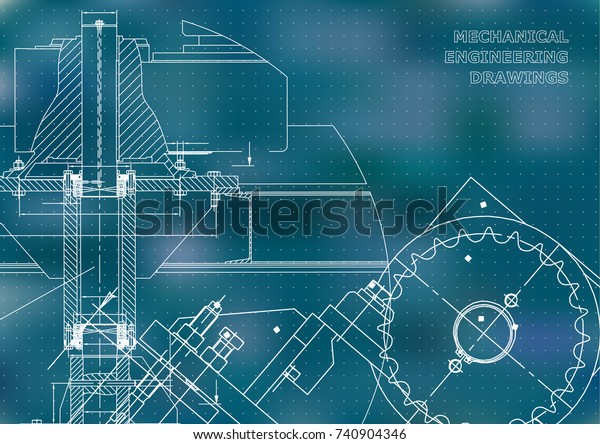 Engineering Backgrounds Mechanical Engineering Drawings Cover Stock ...