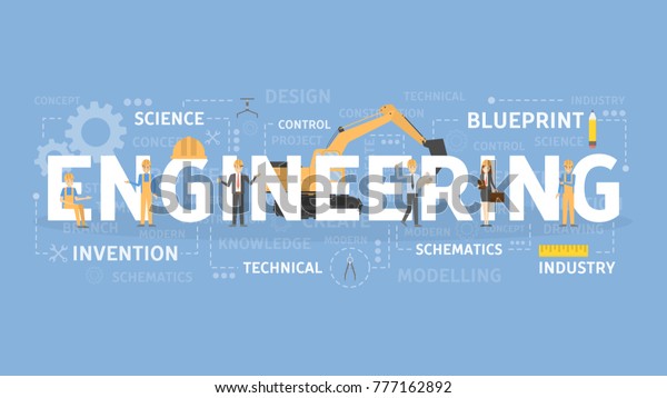 Engineering Concept Illustration Idea Technical Science 库存矢量图（免版税 ...