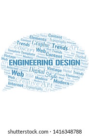 Engineering Design Word Cloud Wordcloud Made: เวกเตอร์สต็อก (ปลอดค่า ...