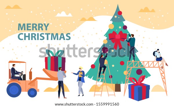 Engineering Developing Business Christmas Concept Vector Stock Vector ...