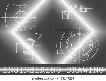 Engineering Drawing Features Stock Picture Stock Vector (Royalty Free ...