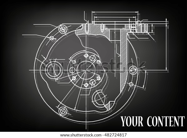 Engineering Drawing Features Stock Picture Stock Vector (Royalty Free ...