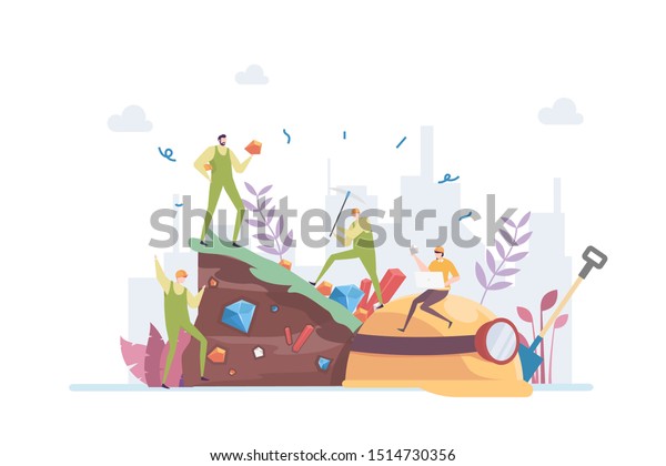 Engineering Geology Vector Illustration Concept Showing Stock Vector ...