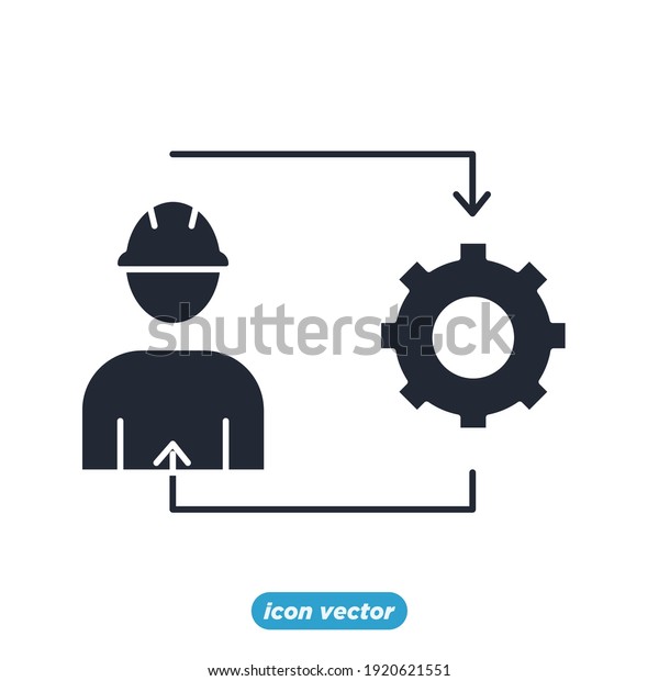 Engineering People Icon People Teamwork Engineering Stock Vector ...