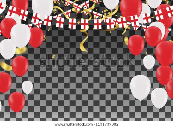 England Balloons Countries Flags National England Stock Vector (Royalty ...
