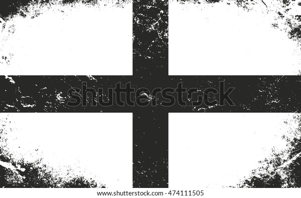 England Flag Grunge Style Distressed Texture Stock Vector (Royalty Free ...