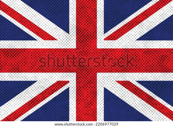 England Flag Irregular Dotted Textured Stock Vector (Royalty Free ...