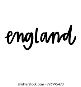 England Hand Lettering Stock Vector (Royalty Free) 796995478 | Shutterstock